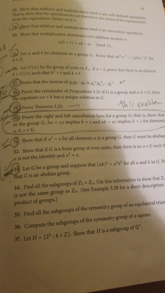 Solved , Show that addition and multiplication mod n are | Chegg.com