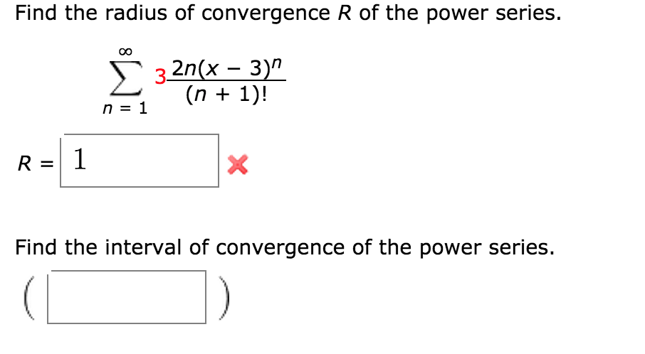 Solved Find the radius of convergence R of the power series | Chegg.com