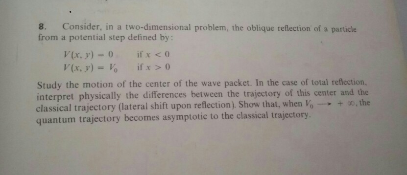 Solved 8. Consider, in a two-dimensional problem, the | Chegg.com