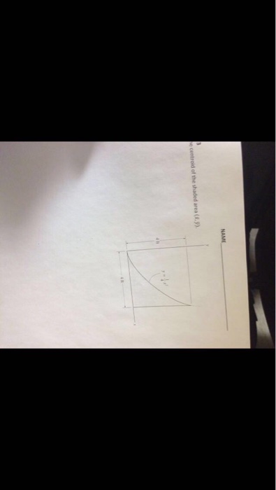 Solved The centroid of the shaded area (x^OverBar, | Chegg.com