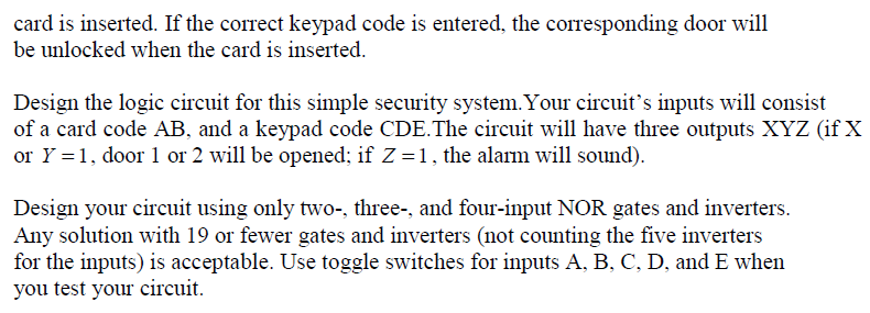 Solved 8.N A simple security system for two doors consists | Chegg.com