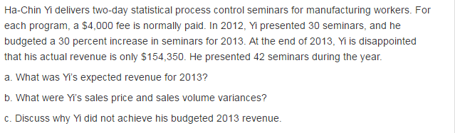 Solved Ha-Chin Yi delivers two-day statistical process | Chegg.com