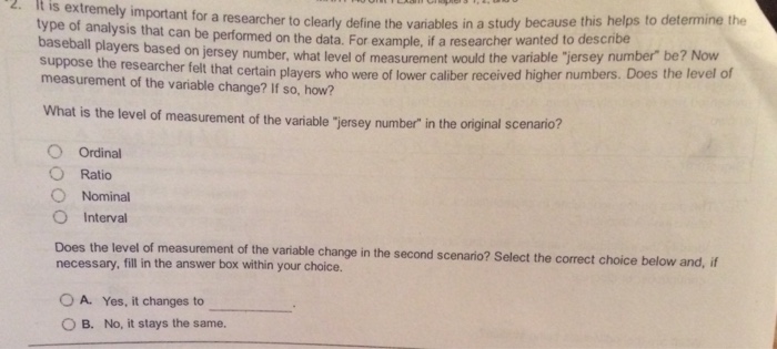 Solved It is extremely important for a researcher to clearly | Chegg.com