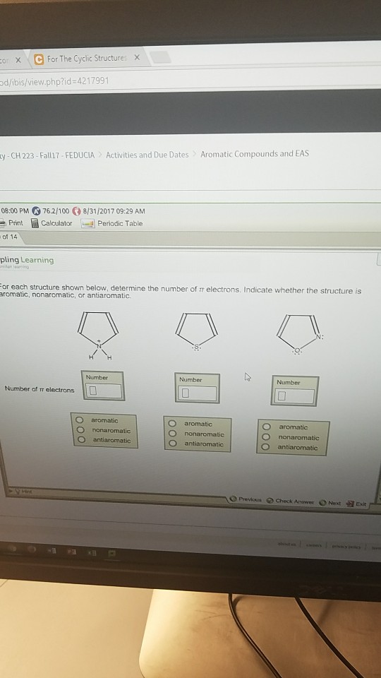 Solved For each structure shown below, determine the number | Chegg.com