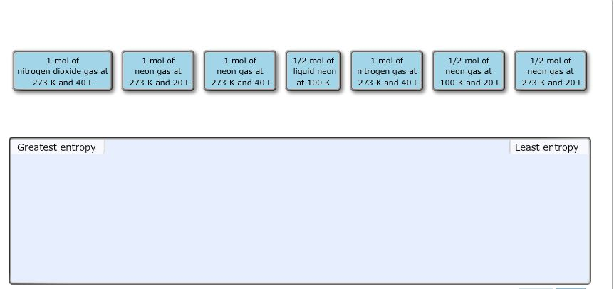 Solved ??Rank these systems in order of decreasing entropy. | Chegg.com