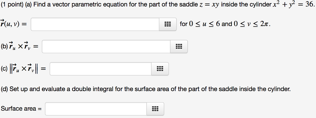 Solved Suppose that surface σ is parameterized by r(u, v)-(u | Chegg.com Solved Suppose that surface σ is parameterized by r(u, v)-(u | Chegg.com