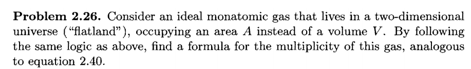 Solved Problem 2 26 Consider An Ideal Monatomic Gas That