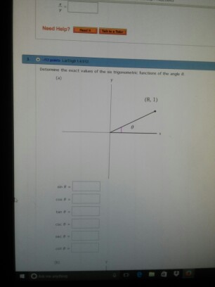 Solved Determine the exact values of the as trigonometric | Chegg.com