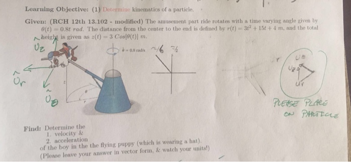 Solved Determine kinematics of a particle. Given: (RCH 12th | Chegg.com