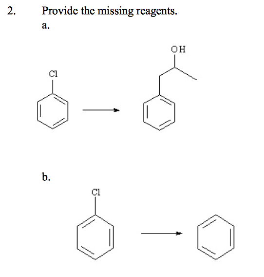 Solved Provide the missing reagents | Chegg.com
