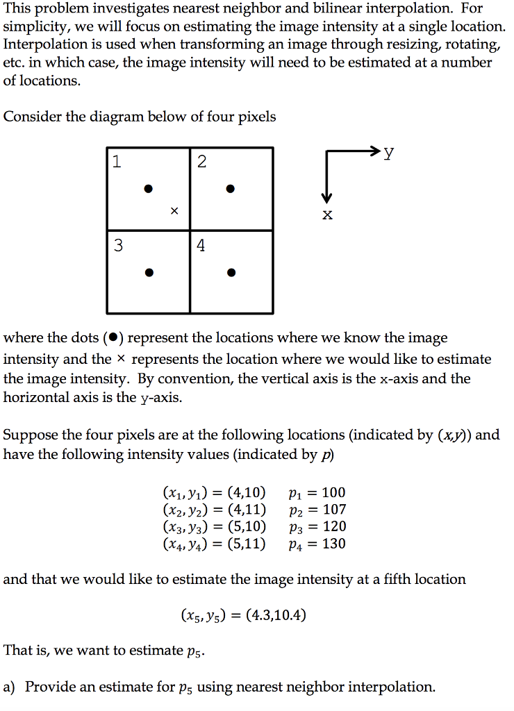 Solved This problem investigates nearest neighbor and | Chegg.com