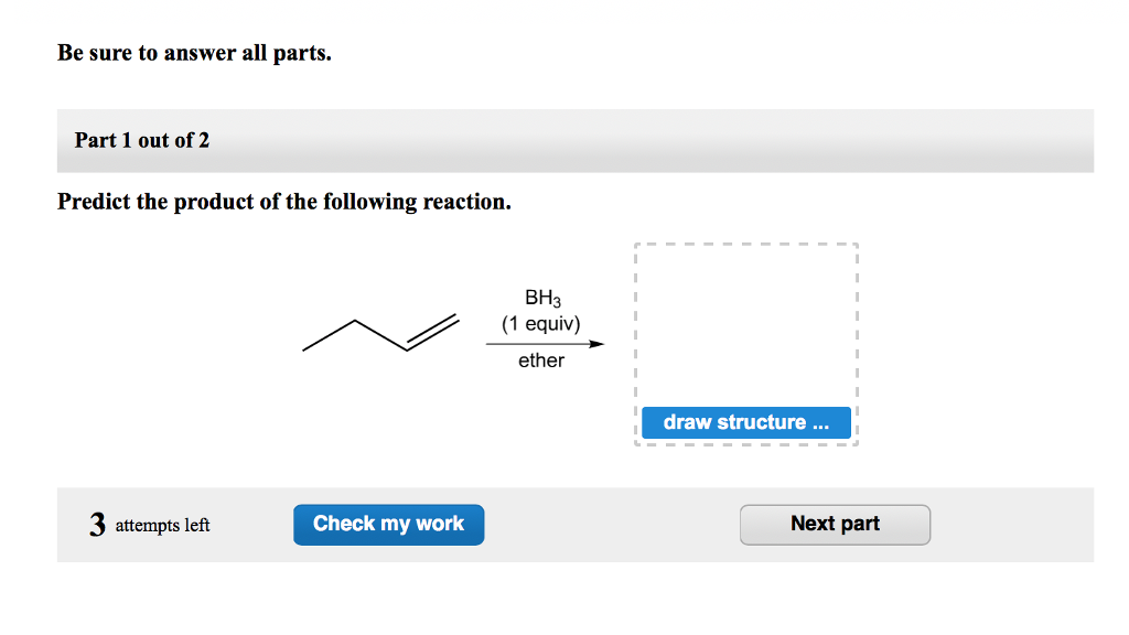 Solved Be sure to answer all parts. Part 1 out of 2 Predict | Chegg.com