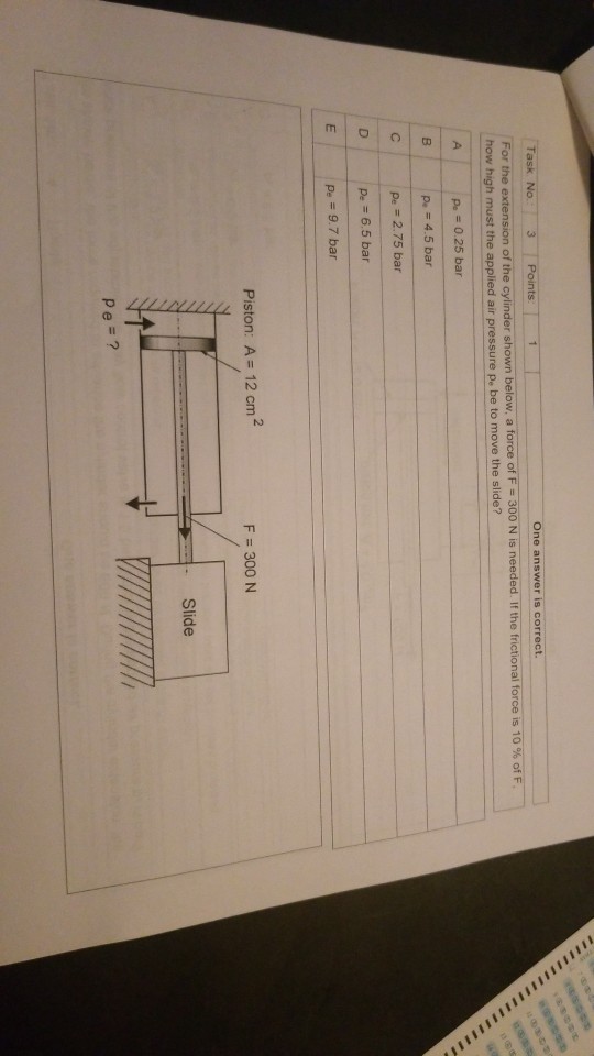 Solved For the extension of the cylinder shown below, a | Chegg.com