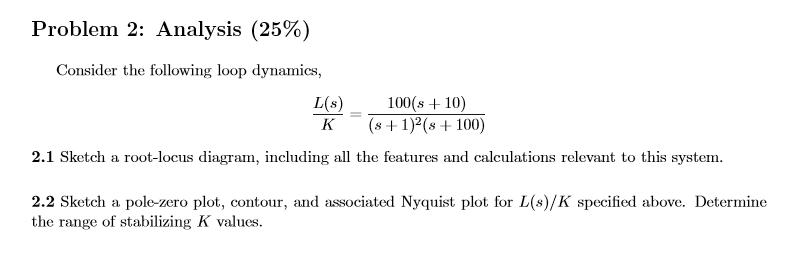 Solved Problem 2: Analysis (25%) Consider the following loop | Chegg.com