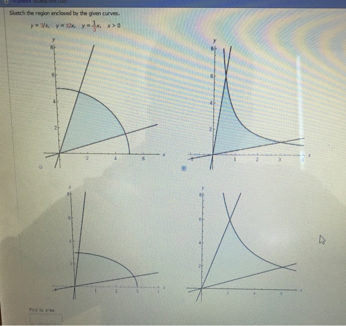 Solved Sketch the region enclosed by the given curves. y = | Chegg.com