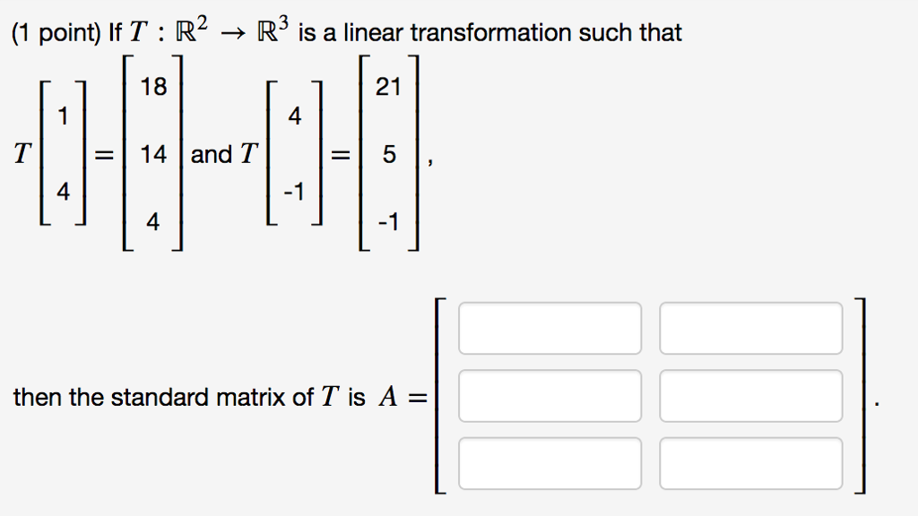 Solved If T: R^2 rightarrow R^2 is a linear transformation | Chegg.com