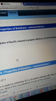 Solved calculate the grams of Na2CO3 required to prepare | Chegg.com