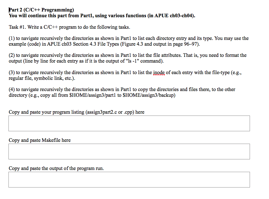 Part 2 (C/C++ Programming) You will continue this | Chegg.com
