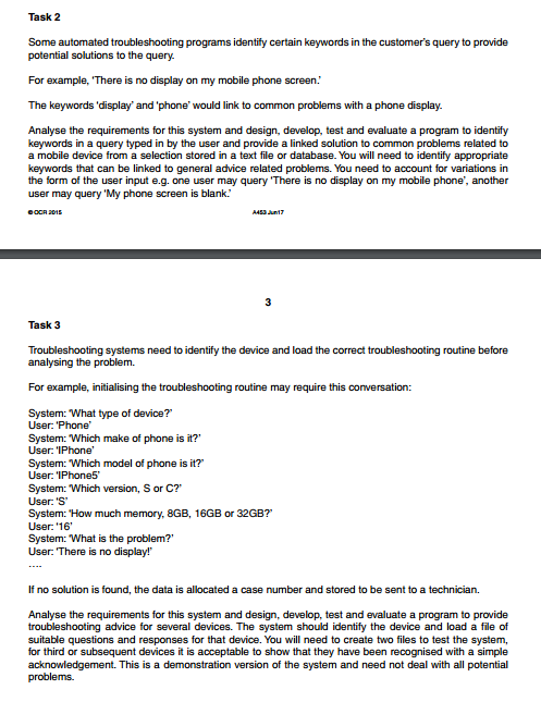 Solved Candidates should complete all tasks and provide | Chegg.com