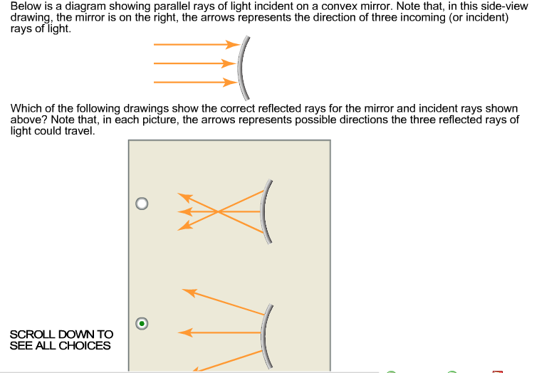 Solved Below is a diagram showing parallel rays of light | Chegg.com