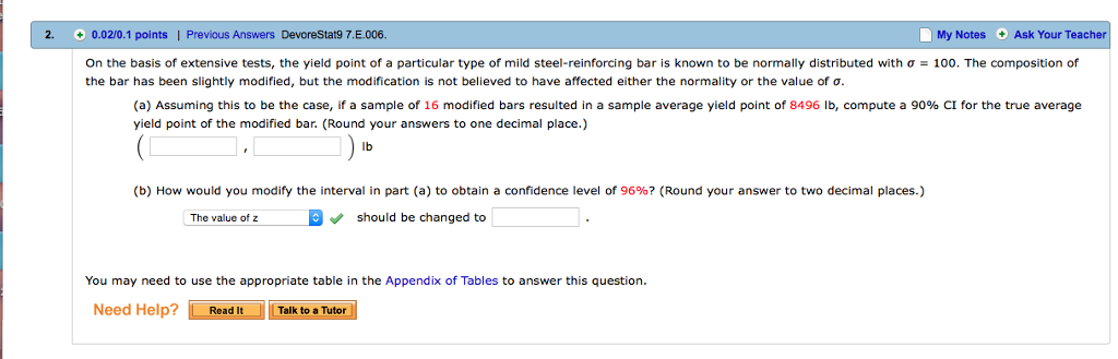Solved On the basis of extensive tests, the yield point of a | Chegg.com