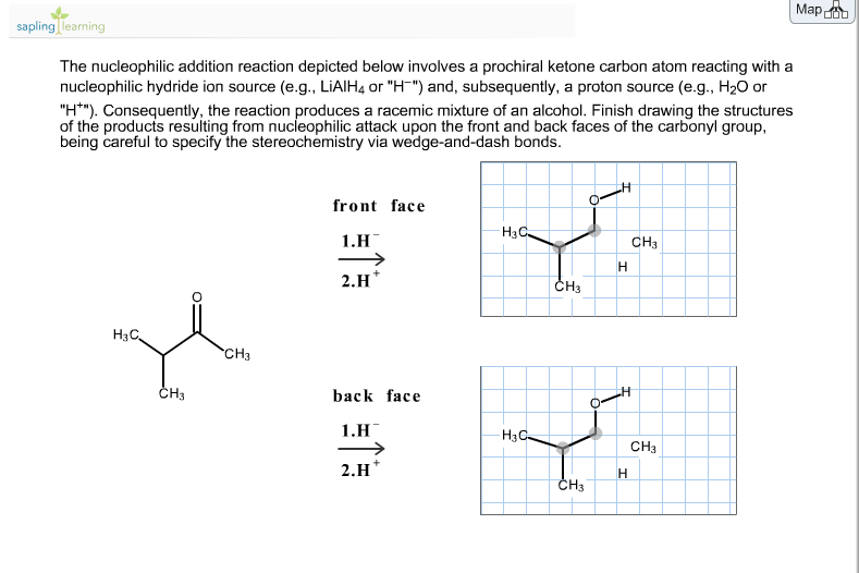 Solved The nucleophilic addition reaction depicted below | Chegg.com
