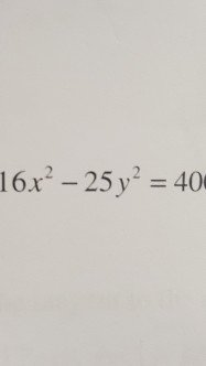 Solved Find the directrices 16 x^2 - 25 y^2 = 400 | Chegg.com
