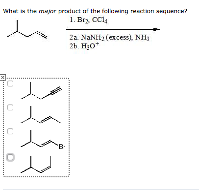 Solved What is the major product of the following reaction | Chegg.com