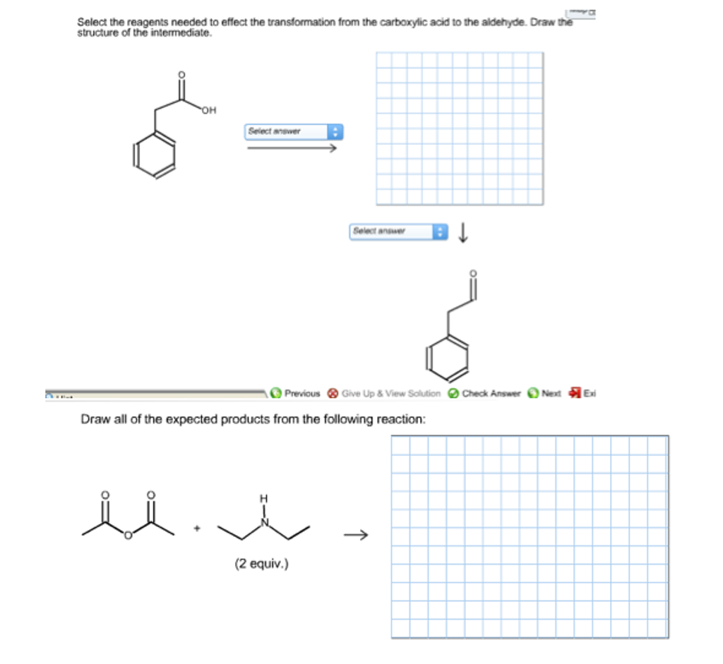 Solved Select the reagents needed to effect the | Chegg.com