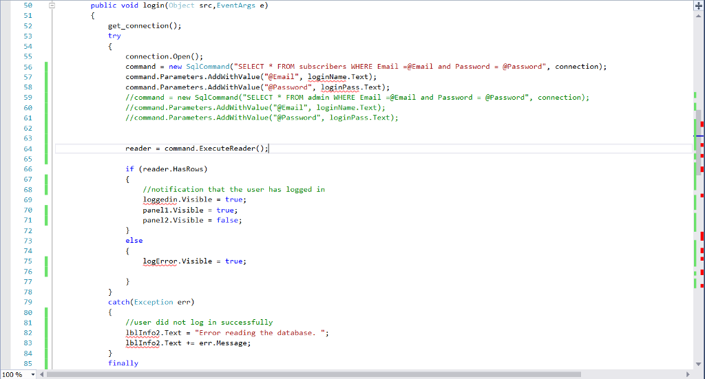 Solved ASP SQL lockout user for a few minutes after 3 | Chegg.com