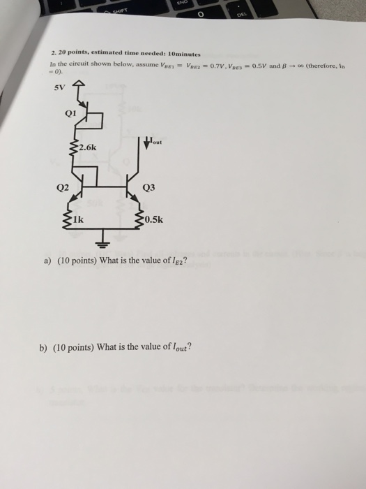 Solved In the circuit shown below, assume V_BE1 = V_BE2 = | Chegg.com