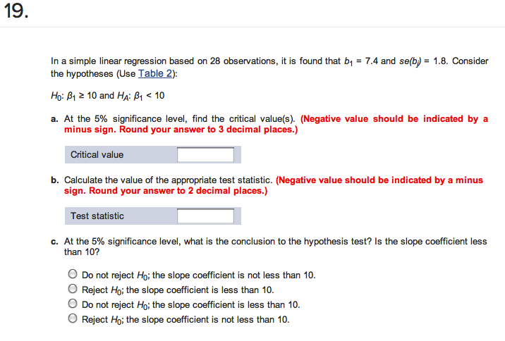 Solved In a simple linear regression based on 28 | Chegg.com