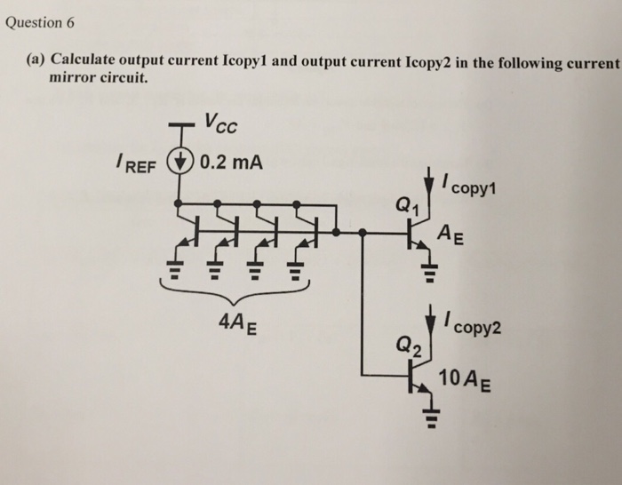 Solved Calculate output current Icopy1 and output current | Chegg.com