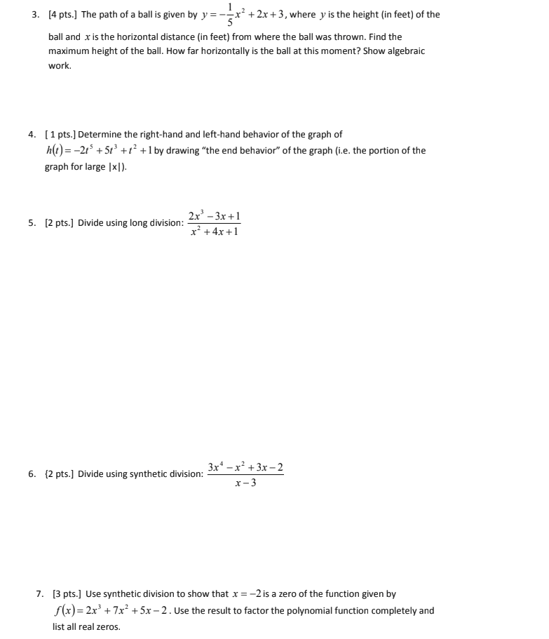 PreCalculus Help with this problem. Please use simple | Chegg.com