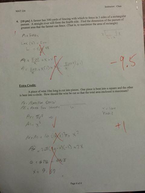 Solved A farmer has 500 yards of fencing with which to fence | Chegg.com