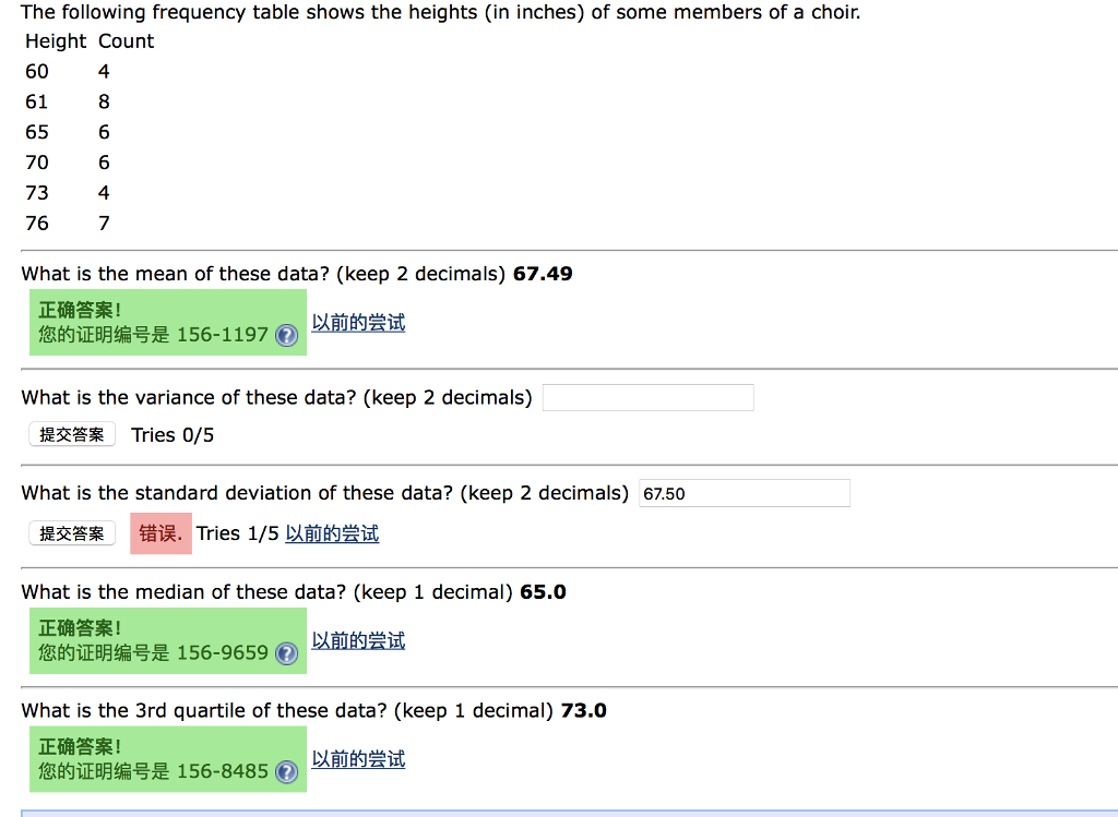 Solved The following frequency table shows the heights (in | Chegg.com