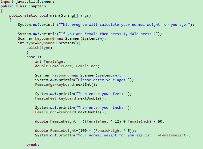 Solved import java.util.scanner: public class Chapter5 | Chegg.com