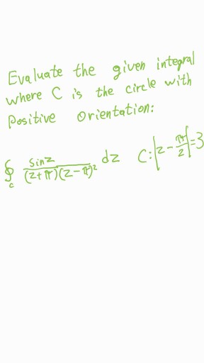 Solved Evaluate the given integral where C the circle with | Chegg.com