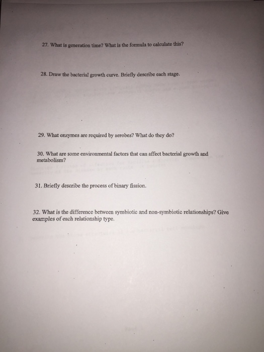 Solved What is generation time? What is the formula to | Chegg.com