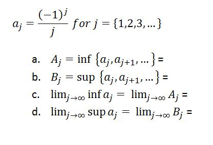 Solved Find the infimum, supremum, and the limits of infimum | Chegg.com
