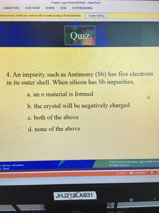 Solved TRANSITIONS ANIMATIONS SLIDE SHOW REVIEW VIEW | Chegg.com