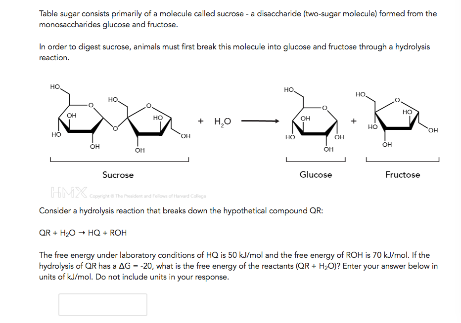 Solved Table sugar consists primarily of a molecule called | Chegg.com