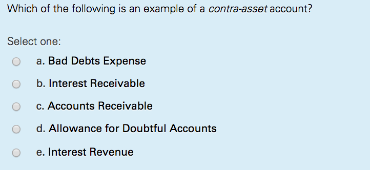Solved Which of the following is an example of a | Chegg.com