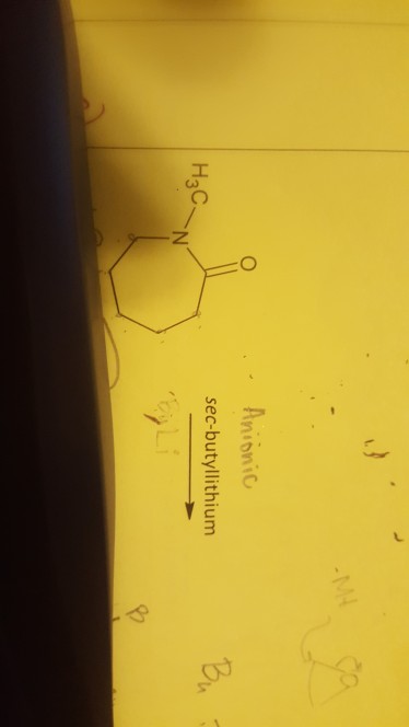 Solved Anioni sec-butyllithium | Chegg.com