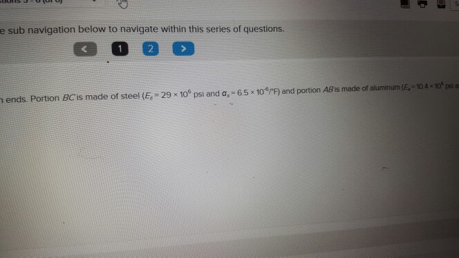 Solved Use the sub navigation below A rod consisting of two | Chegg.com