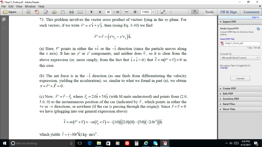 Solved This problem 73 from Chap 11, Fundamentals of | Chegg.com