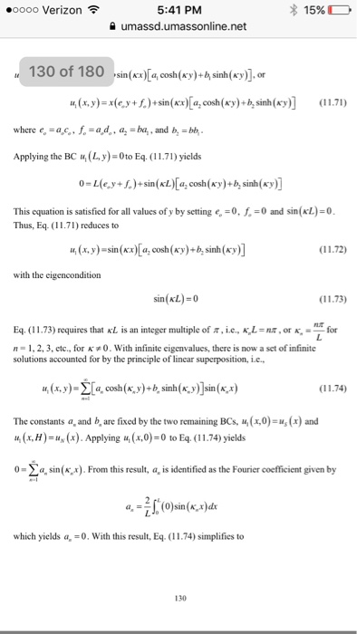 Solved .oooo Verizon 5:41 PM 15% D umassd.umassonline.net | Chegg.com