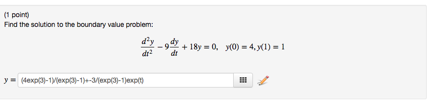 Solved Find the solution to the boundary value problem: | Chegg.com