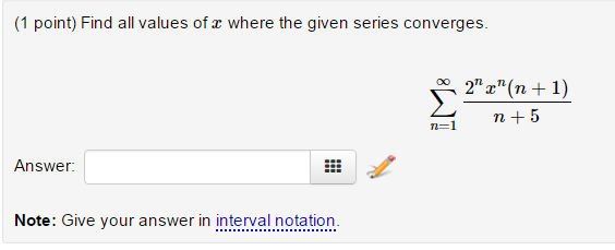 Solved Find all values of x where the given series | Chegg.com
