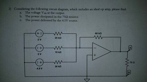 Solved Considering the following circuit diagram, which | Chegg.com